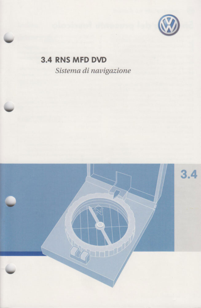 Anleitung Volkswagen Navigation MFD2 DVD Italian, 2,00